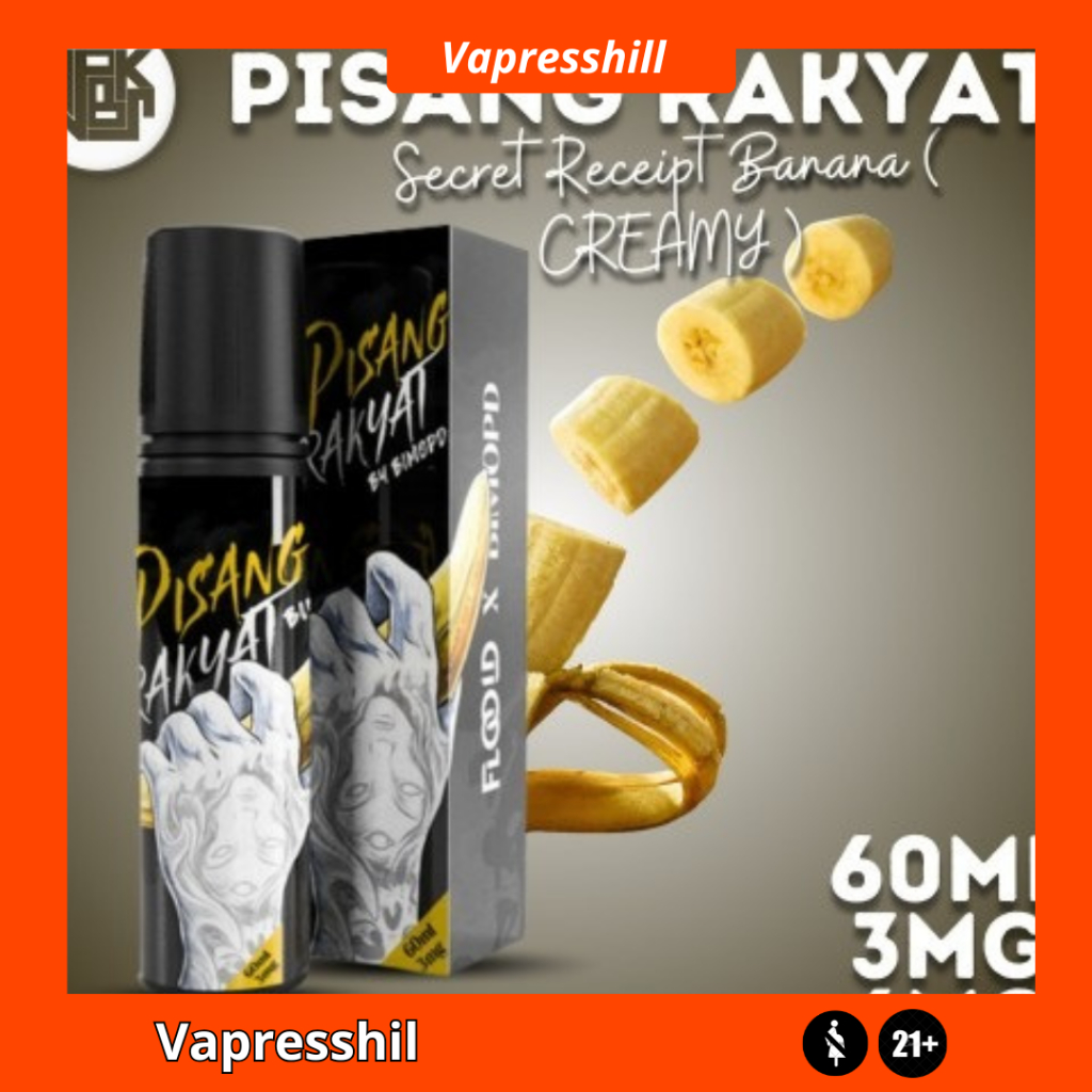 Jual PISANG RAKYAT 60ML FREEBASE LIQUID PISANG RAKYAT LIQUID AUTHENTIC ...