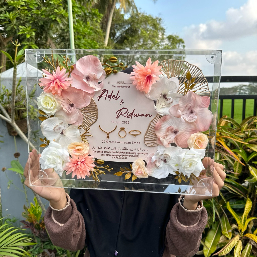 Jual [ 1-2 HARI JADI ] MAHAR FULL TETES AKR AKRILIK BOX PERNIKAHAN SET ...