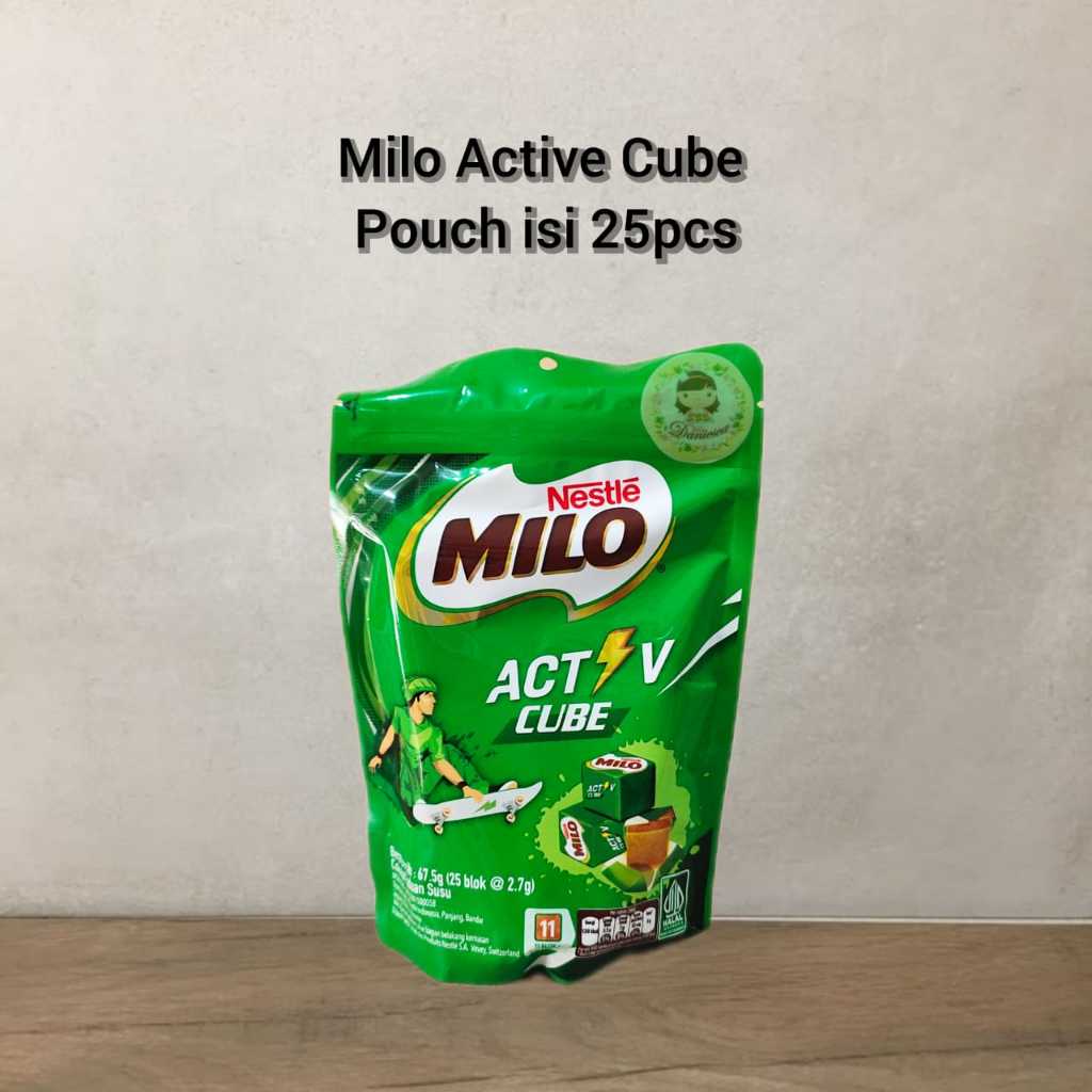 Jual Milo activ cube pouch isi 25 pcs ( ds bgr ) | Shopee Indonesia