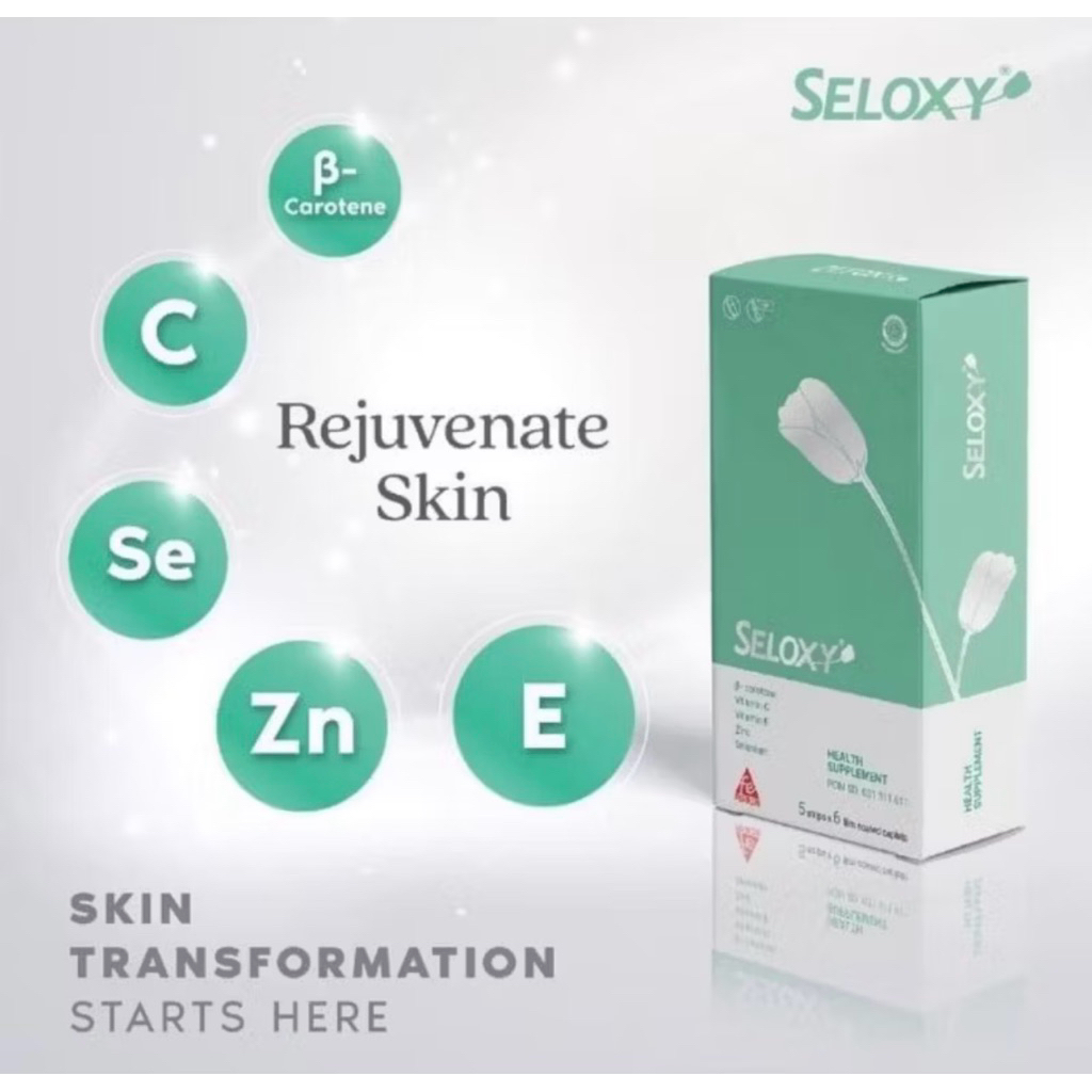 Jual Seloxy strip 6 tablet ( suplemen nutrisi lengkap kesehatan kulit ...