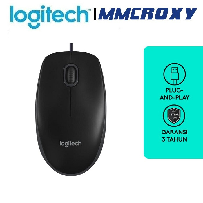 Jual Logitech B100 Optical USB Mouse - Garansi Resmi | Shopee Indonesia
