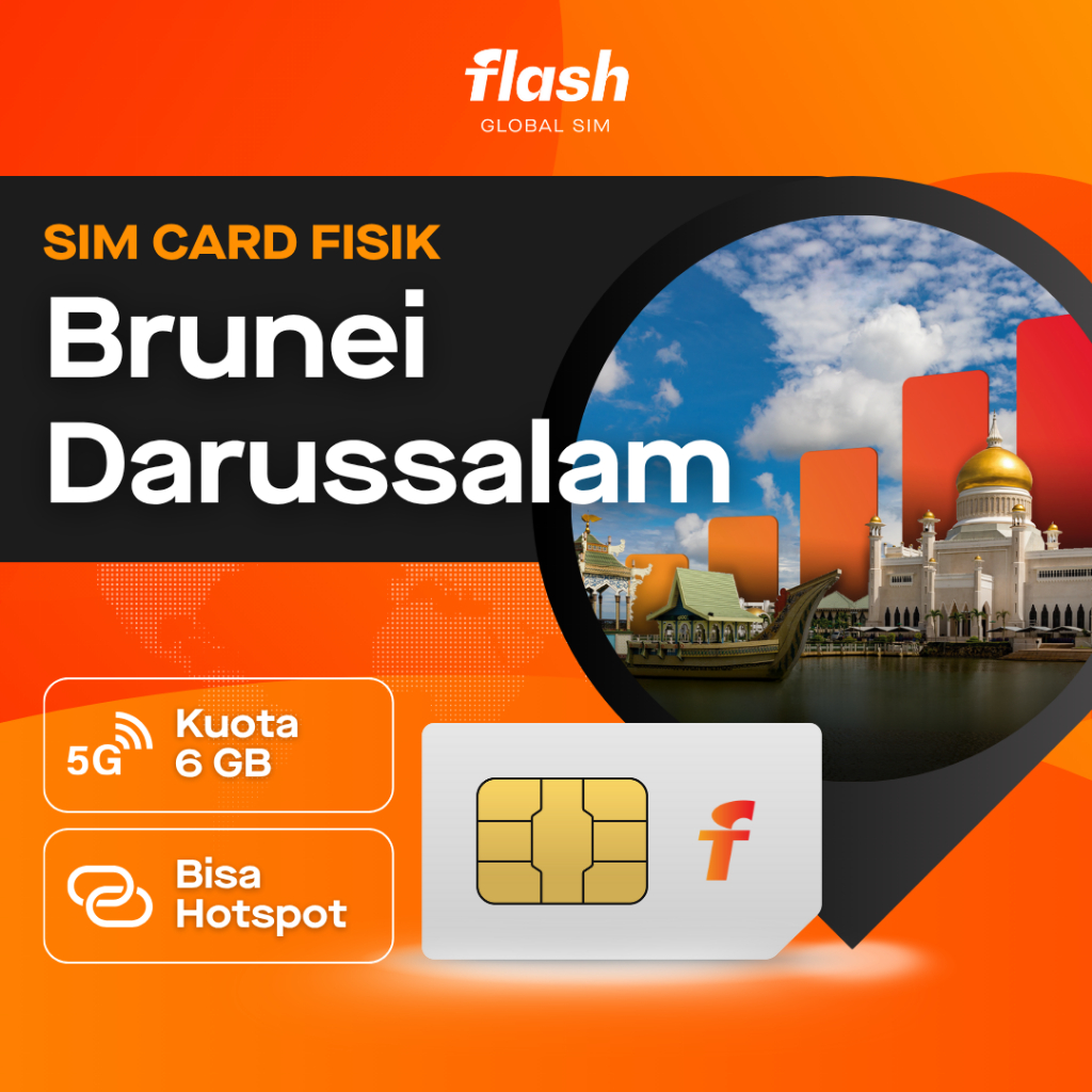 Jual Flash Global SIM Card Brunei Darussalam Internet Quota (Simcard ...