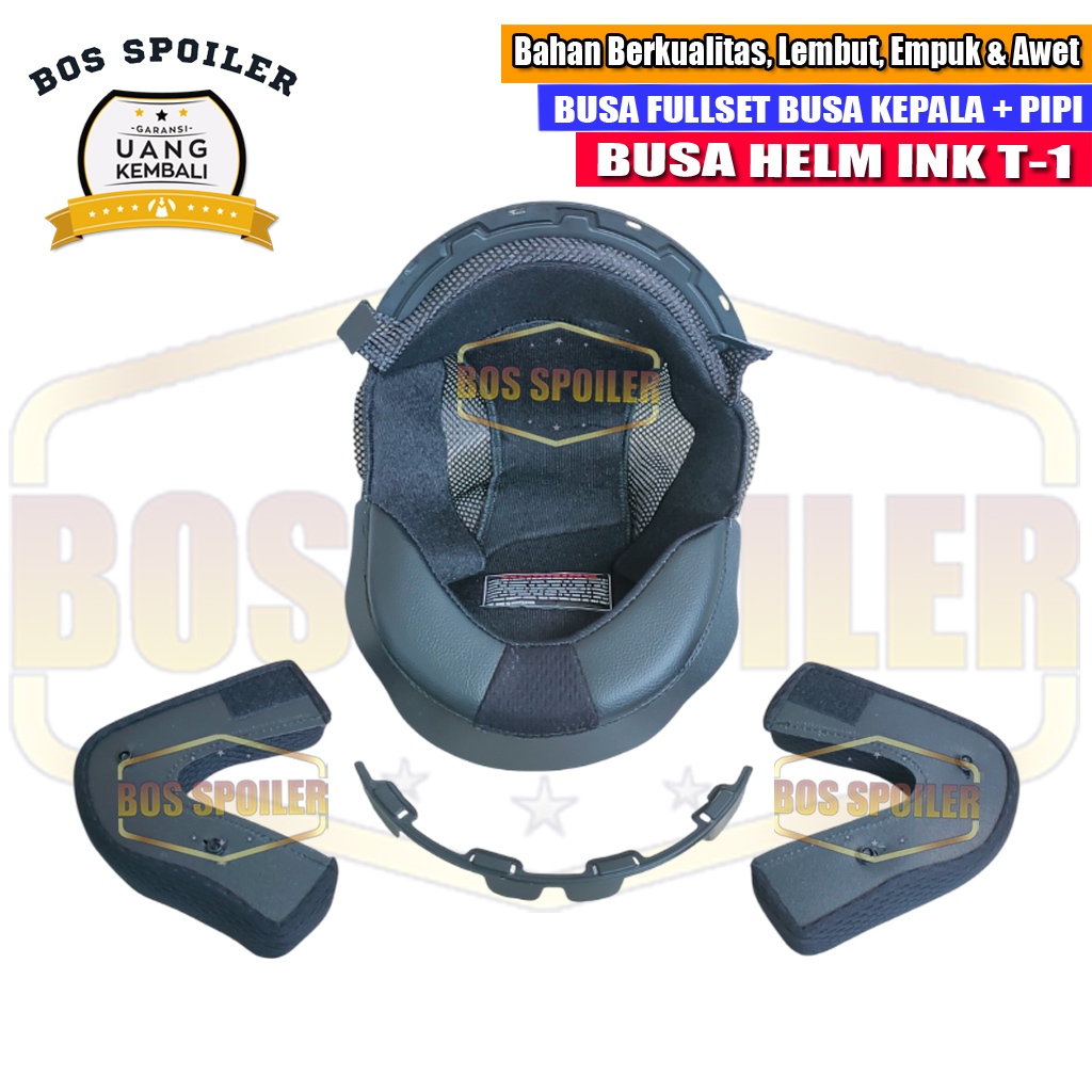 Jual Busa Helm INK T1 Fullset S M L Pipi Cheekpad Half Face Custom ...