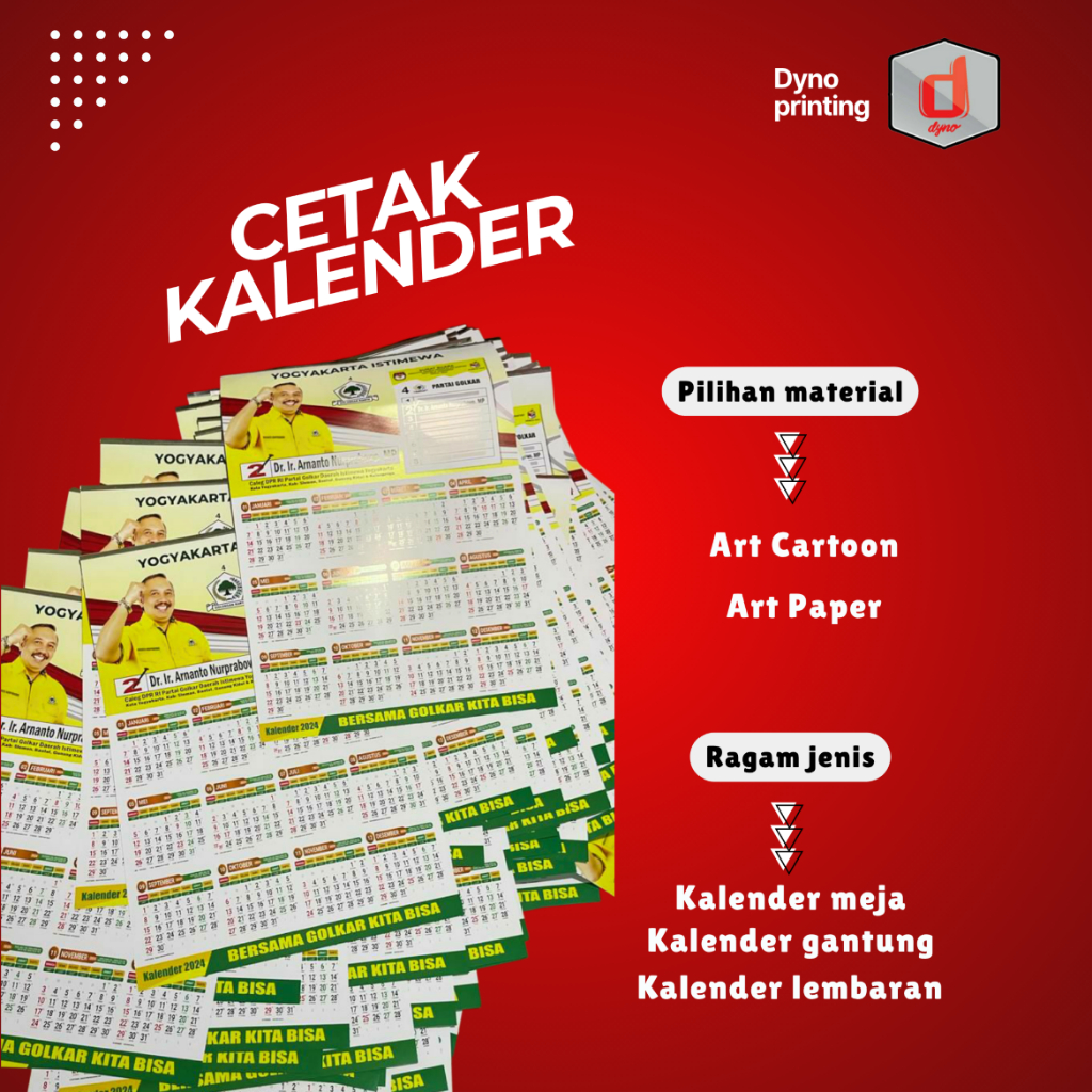 Jual Cetak Kalender Dinding A3 Custom Desain Bahan Art Paper | Shopee ...