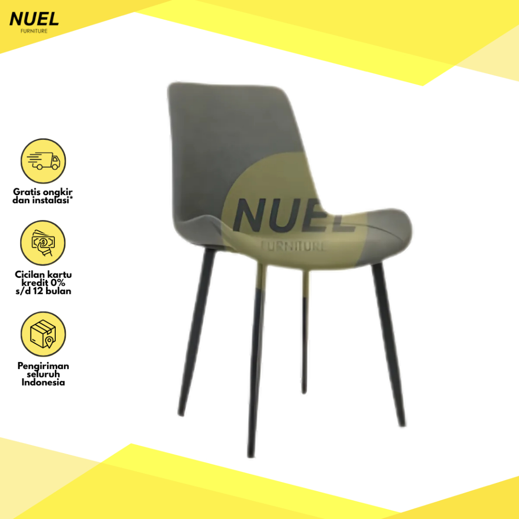 Jual NUEL Kursi Cafe Oscar Premium Busa Tebal Kaki Besi Minimalis ...