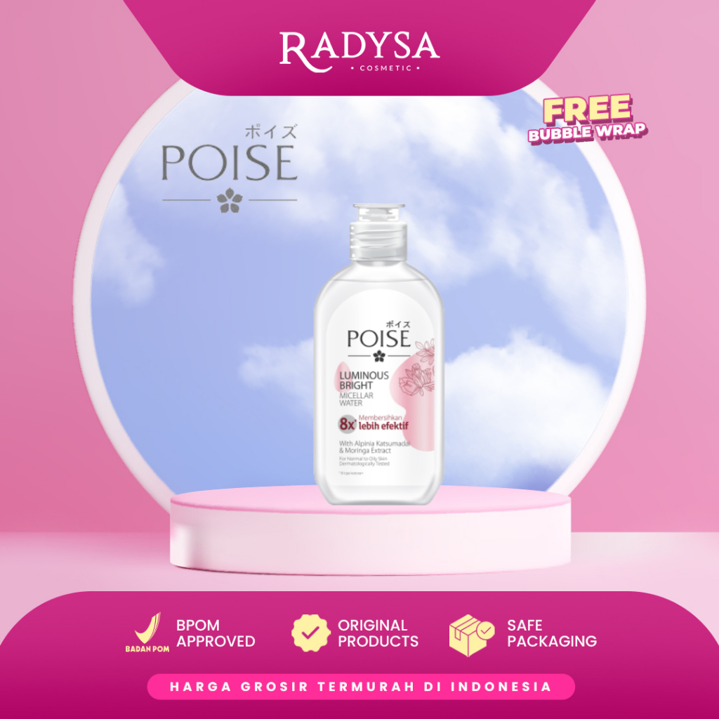 Jual 𝐑𝐀𝐃𝐘𝐒𝐀 - Poise Micellar Water luminous bright Pembersih Wajah 125 ...