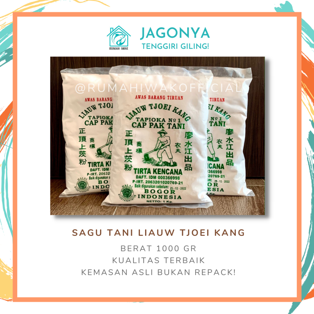 Jual Sagu Tani Liauw Tjoei Kang No 1 Kemasan 1 kg (1000 gram) / Tepung ...