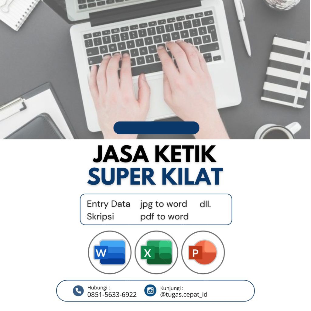 Jual Jasa Ketik Ulang | pdf atau jpg ke word | excel | ppt | pdf | Shopee Indonesia