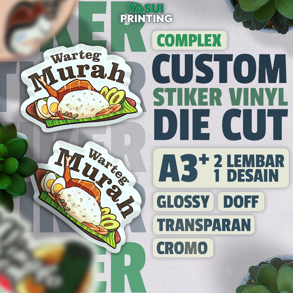 Jual Stiker Vynil Die Cut Complex - Stiker Label Makanan Vynil Die Cut ...