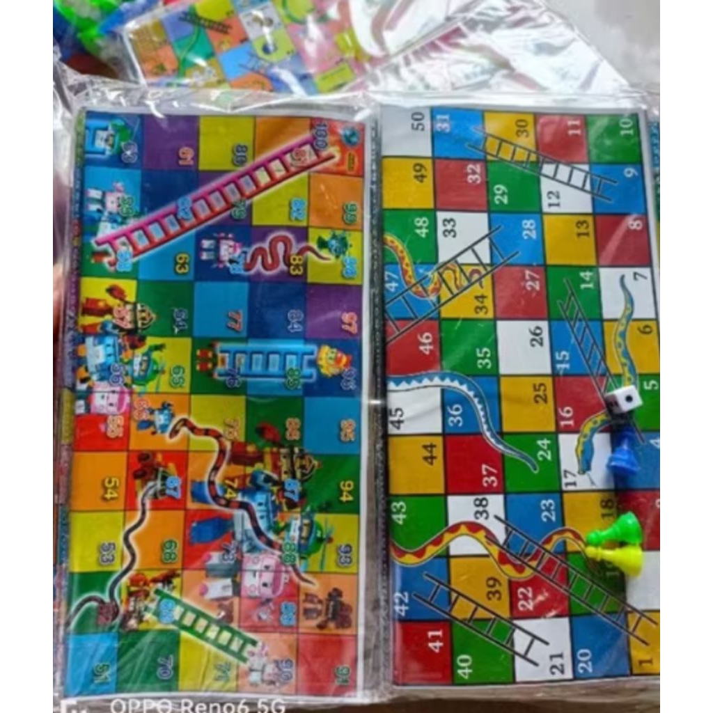 Jual Mainan ular tangga 20*20cm l mainan jadul ular tangga l mainan ...