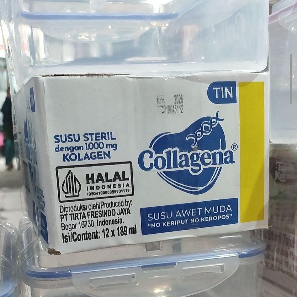 Jual AGENSI | Collagena Susu Steril Kolagen 1000mg. 1 Dus isi 12 Kaleng ...