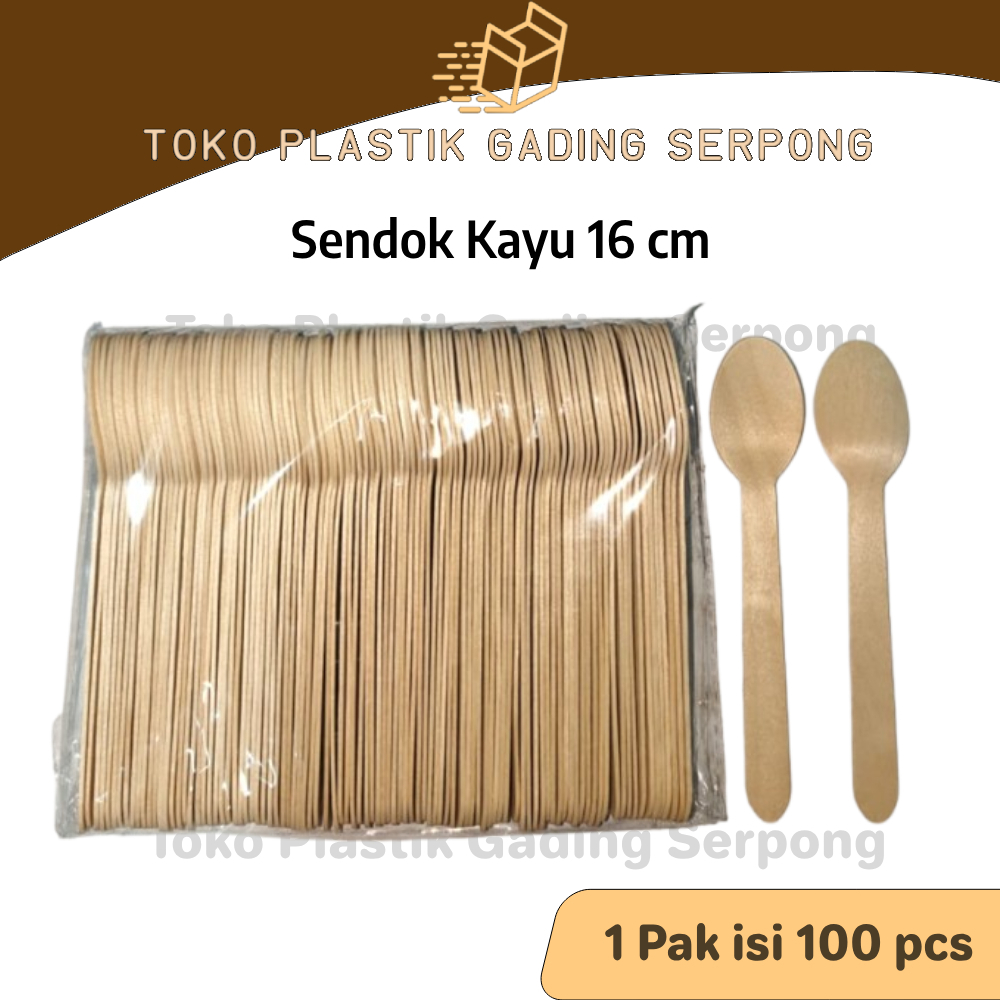 Jual [100 Pcs] Sendok Makan Kayu / Garpu Makan Kayu / Spork 2in1 Kayu ...