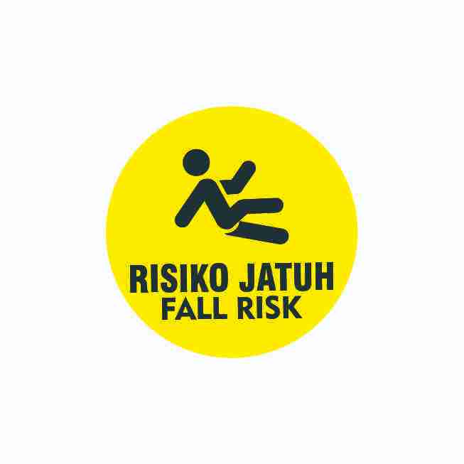 Jual Stiker Risiko Jatuh Stiker Fall Risk Stiker Medis Stiker Risiko ...