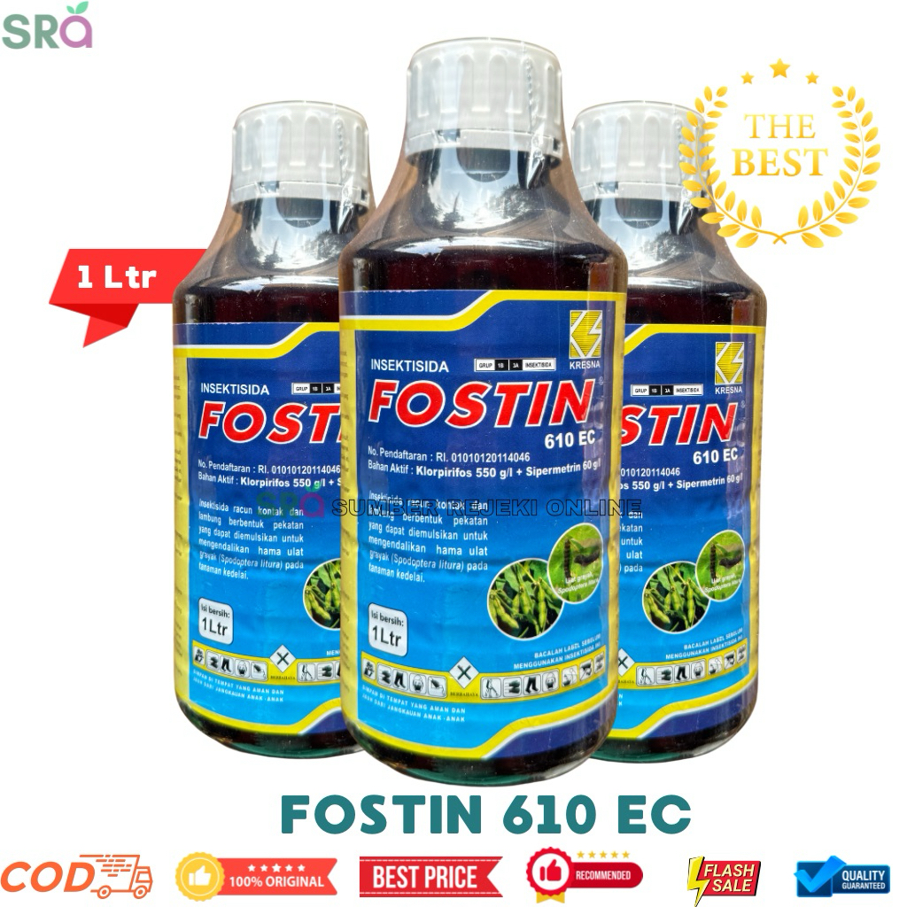 Jual FOSTIN 610 EC - 1 Liter || Insektisida Racun / Pembasmi Segala ...