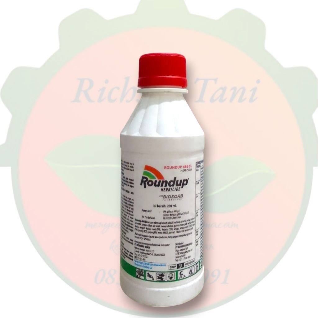 Jual Herbisida Sistemik Roundup 486 SL - 200 ml | Shopee Indonesia