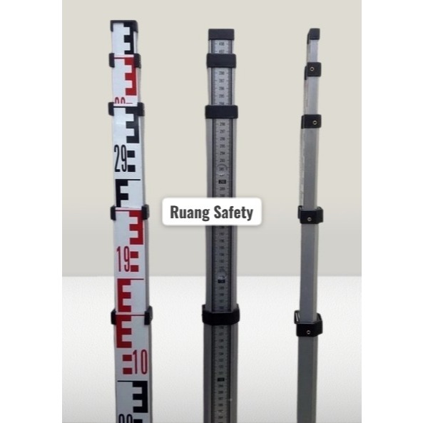 Jual Rambu Ukur 5 Meter, 3Meter / Mistar Bak Ukur / Levelling Staff ...