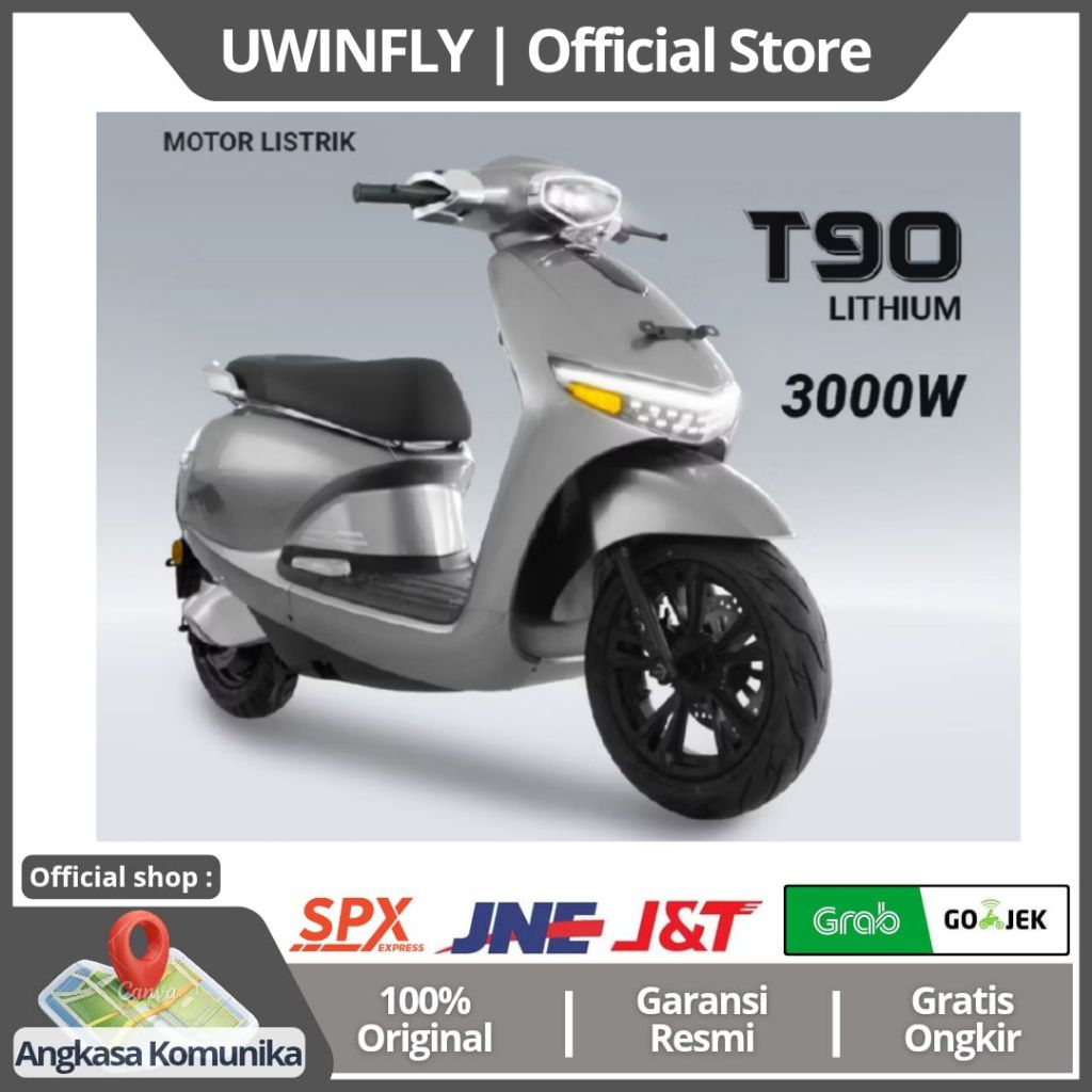 Jual Uwinfly T90 Motor Listrik Aki Lithium 72V45Ah Motor Power 3000 Watt | Shopee Indonesia