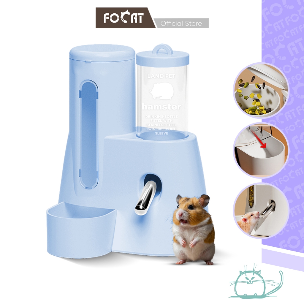 Jual FOCAT Tempat Makan Minum Hamster F34 Otomatis 2IN1 Pet Feeder ...