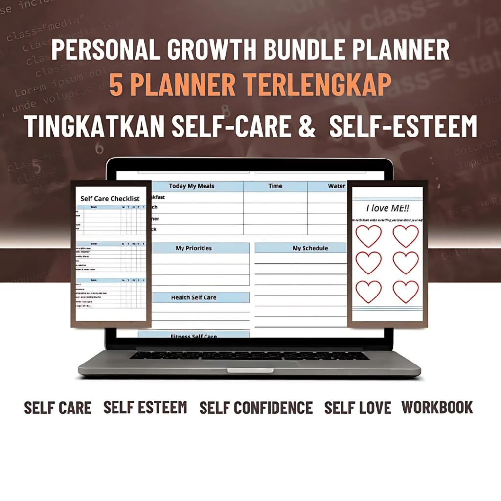 Jual Personal Growth Bundle Vol.1 | 5 Planner & Workbook Self Care ...