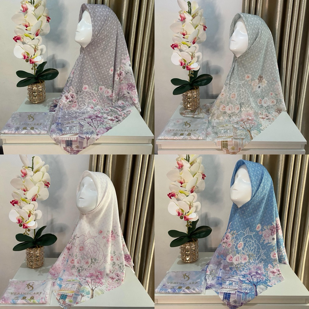 Jual Verin Scarf Hijab Voal Sublim Motif Paris Sera series Pouch Zip ...