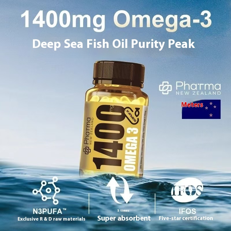 Jual New Zealand fish oil phatma high purity fish oil extract 1400mg ...