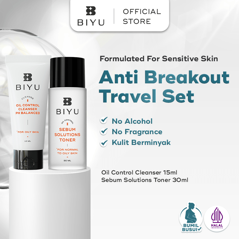 Jual BIYU Anti Breakout Travel Set Kulit Berminyak / Kulit Kombinasi ...