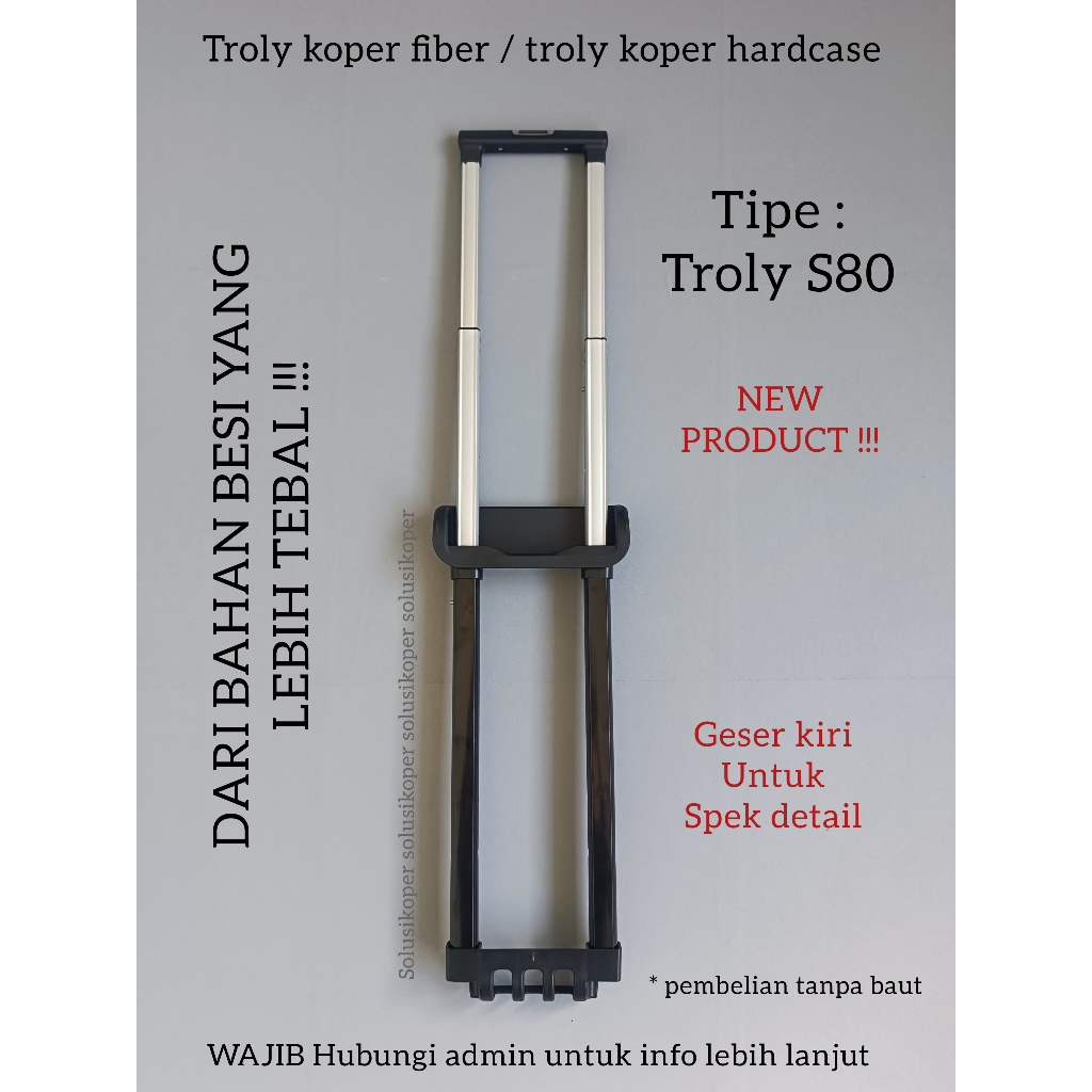 Jual TROLY KOPER FIBER HARDCASE, TIANG KOPER, DORONGAN KOPER | Shopee ...