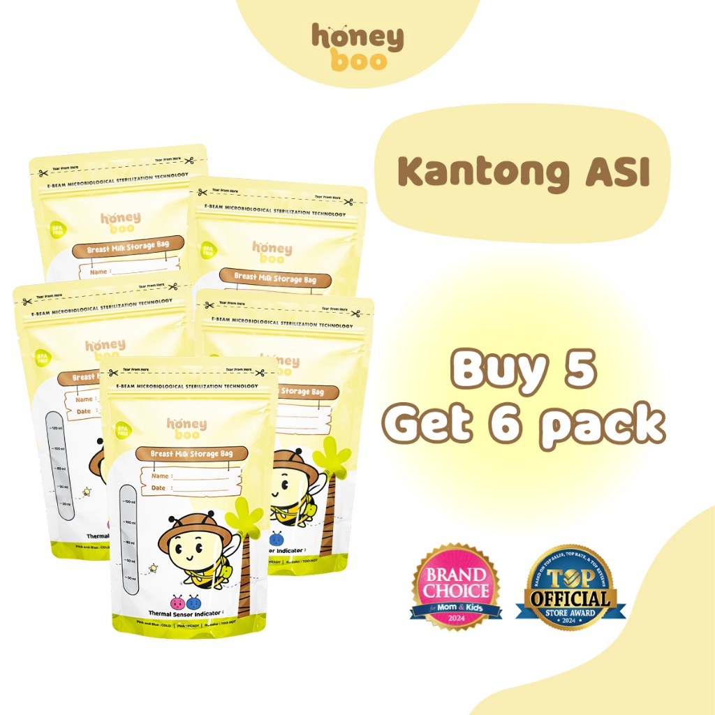 Jual Honey Boo - Paket Bundling Plastik Kantong ASI Breast Milk Kemasan ...