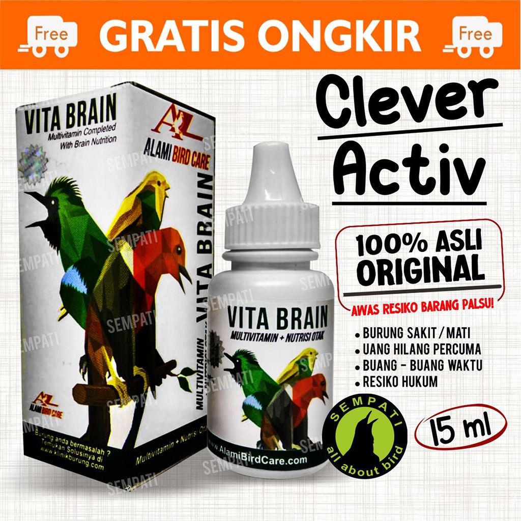 Jual SEMPATI Vita Brain Vitabrain Alami Bird Care Vitamin Burung ...