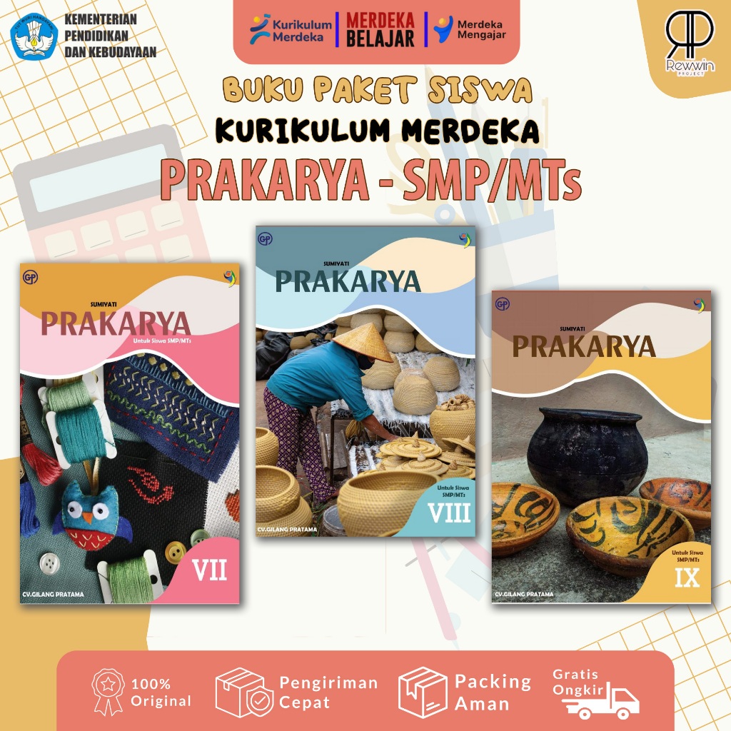 Jual Buku Prakarya SMP/MTs Kelas 7–9 | Kurikulum Merdeka | Penerbit Gilang Pratama | Shopee ...