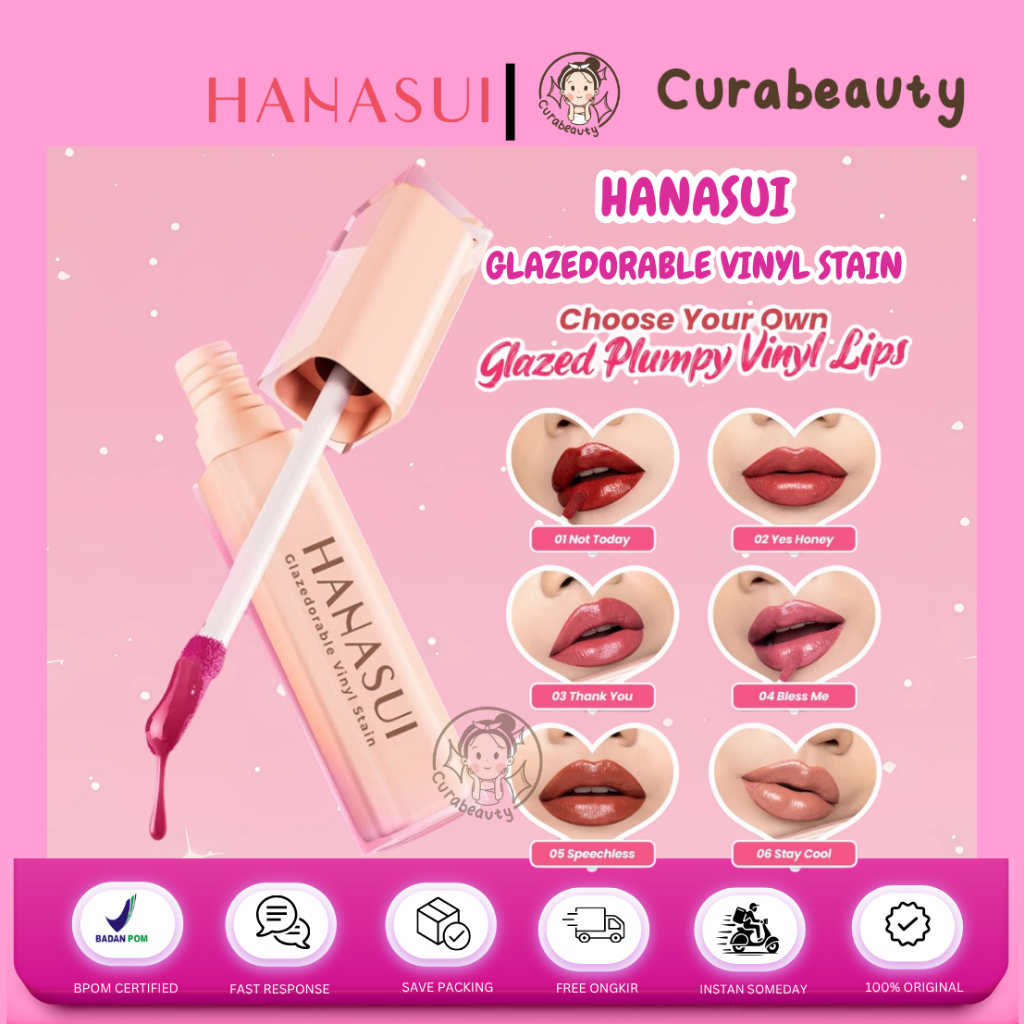 Jual •CURABEAUTY• MANADO HANASUI GLAZEDORABLE VINYL STAIN | Shopee ...