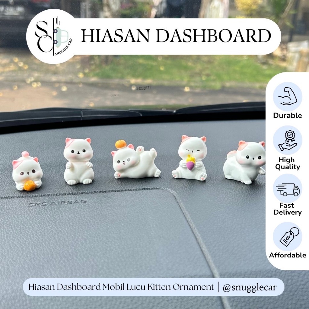 Jual Hiasan Dashboard Mobil Lucu Kitten Ornament | Shopee Indonesia