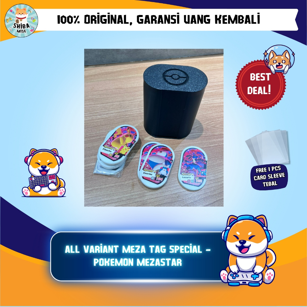 Jual [100% 𝙊𝙍𝙄𝙂𝙄𝙉𝘼𝙇] - Special Meza Tag ALL VARIANT Pikachu Snorlax ...