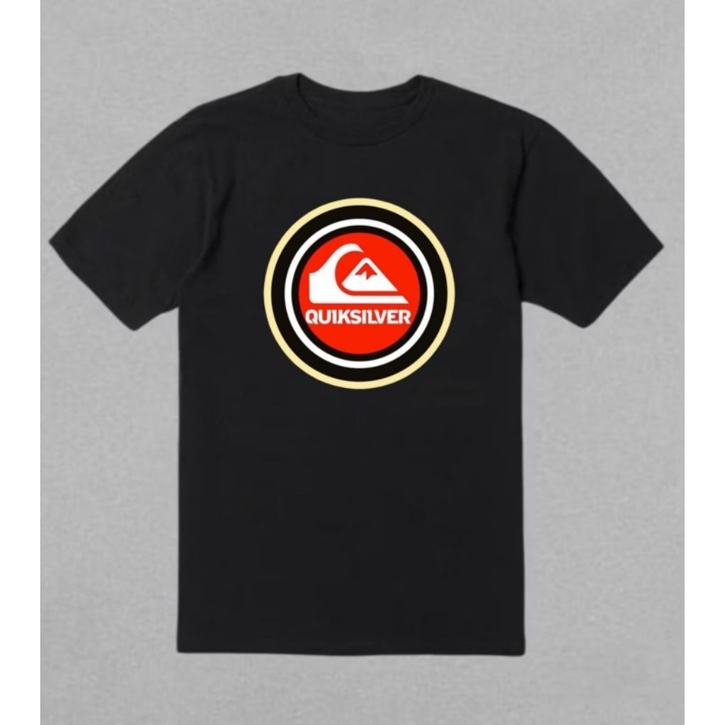 Jual Kaos T-shirt Red Logo Quiksilver Full Tag And Label Premium ...