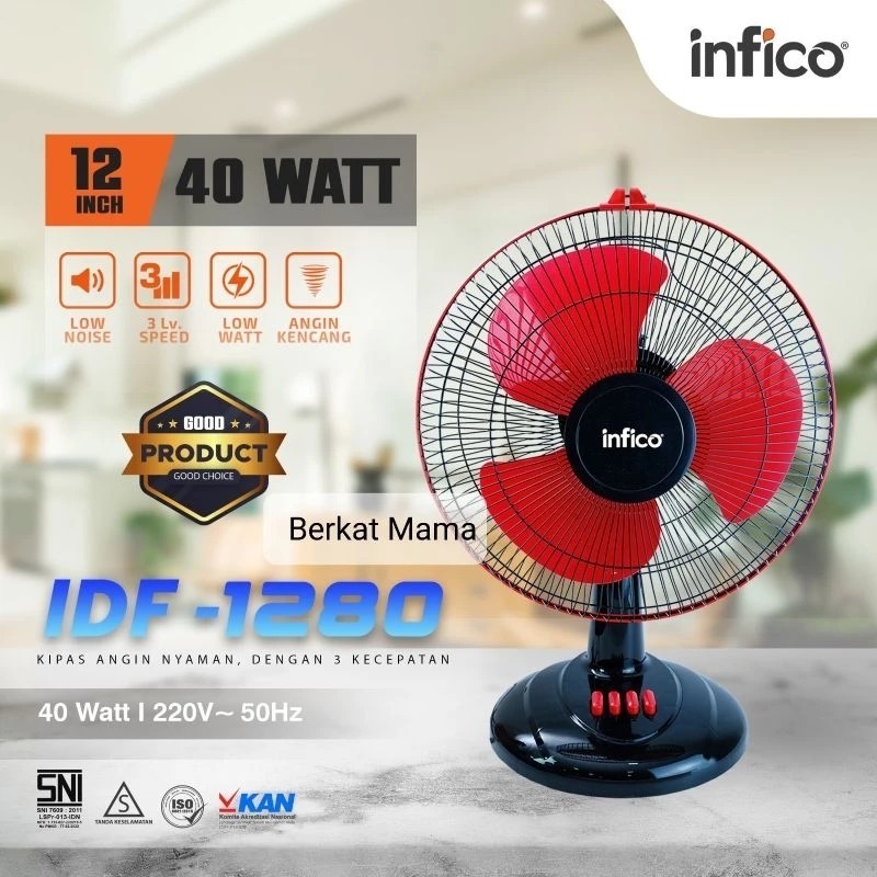 Jual DESK FAN INFICO 12INCH / KIPAS MEJA 12INCH | Shopee Indonesia