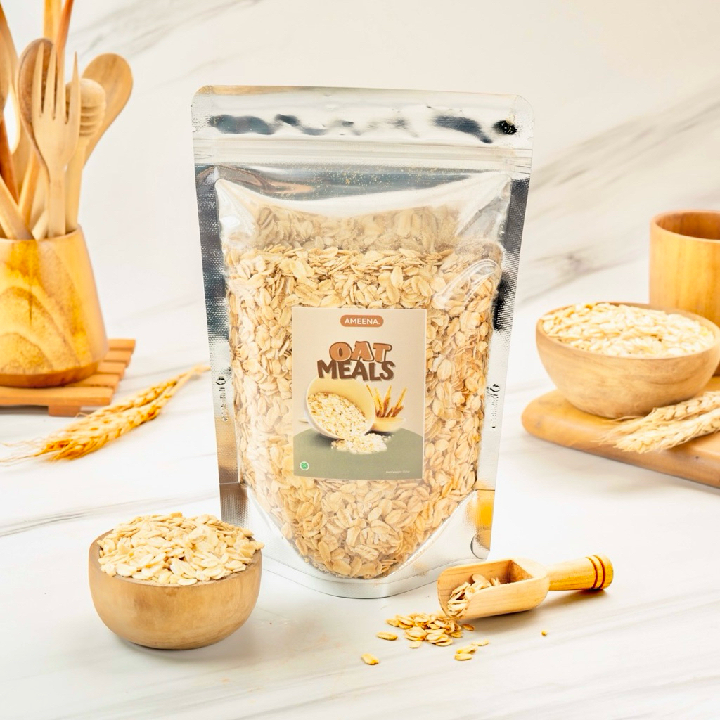 Jual Rolled Oat 250gr - Oatmeal Sereal Gandum Utuh Original | Shopee ...