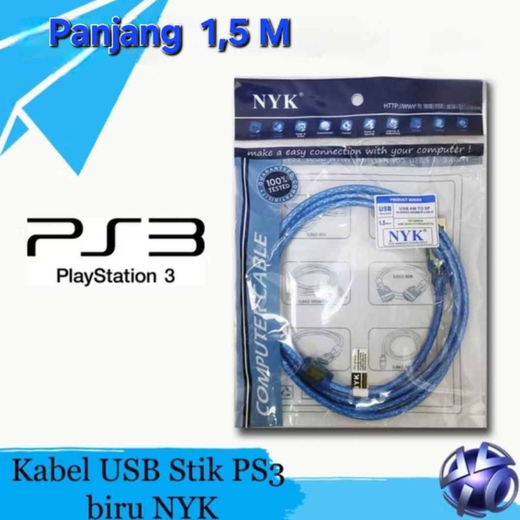 Jual Kabel Cas Charger Stik PS3 Original NYK & HIGH QUALITY | Shopee ...