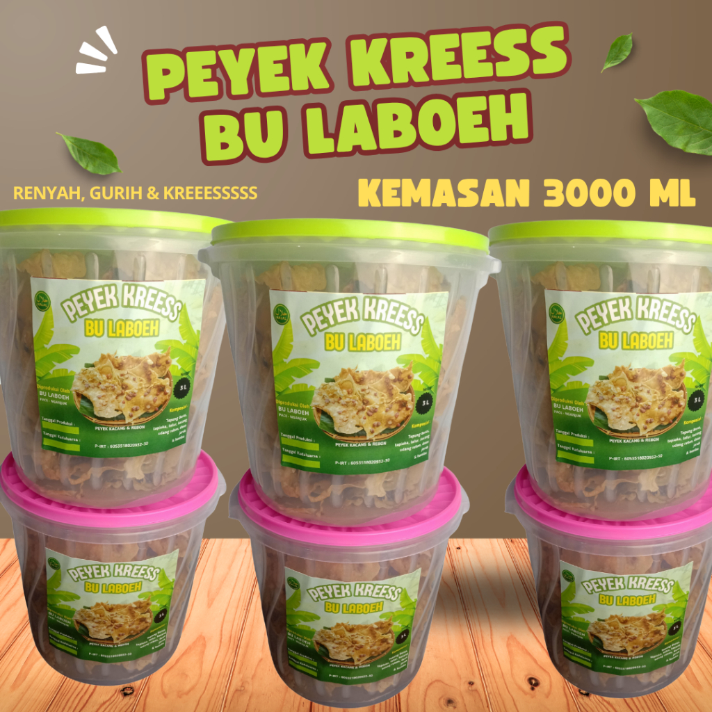 Jual PEYEK KREESS BU LABOEH ENAK GURIH TAHAN LAMA PALING MURAH | Shopee ...