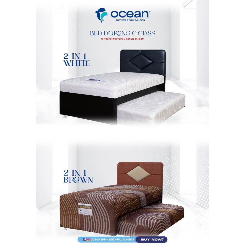 Jual Spring Bed Ocean 2in1 C Class – Kasur Dorong Hemat Ruang | Garansi ...