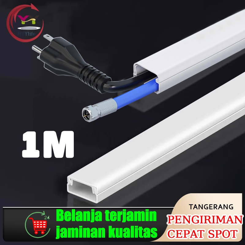 Jual 1 Meter Penutup Kabel Dinding Tempel Dinding Lantai Kabel Cable ...