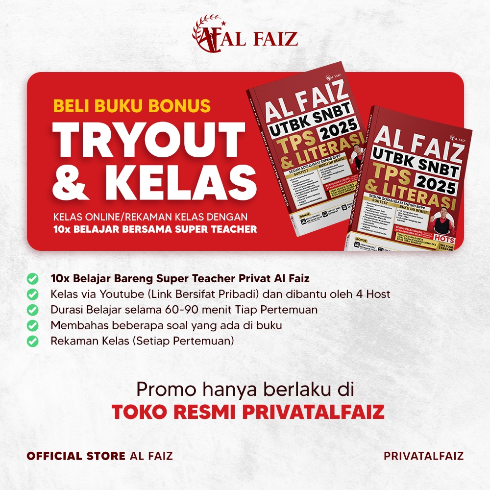 Jual Buku AL FAIZ UTBK SNBT TPS & LITERASI 2025 | Shopee Indonesia
