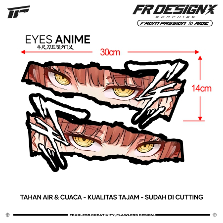 Jual STICKER MATA ANIME MAKIMA ANIME CHAINSAW MAN UKURAN A1 STIKER MATA ...
