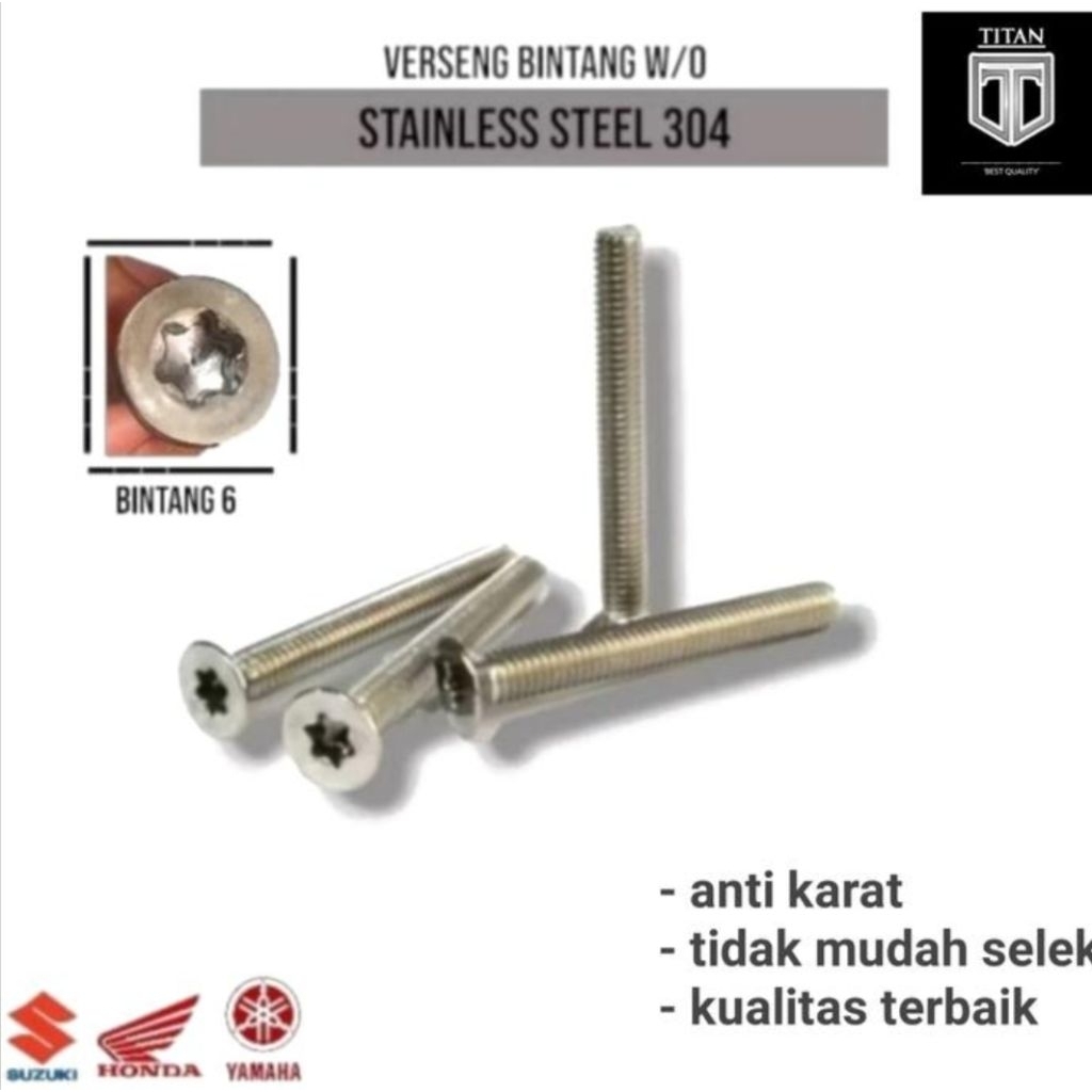 Jual Baut Verseng M3 x 30 / M3 x 35 / M3 x 40 / M3 x 45 / M3 x 50 Baut ...