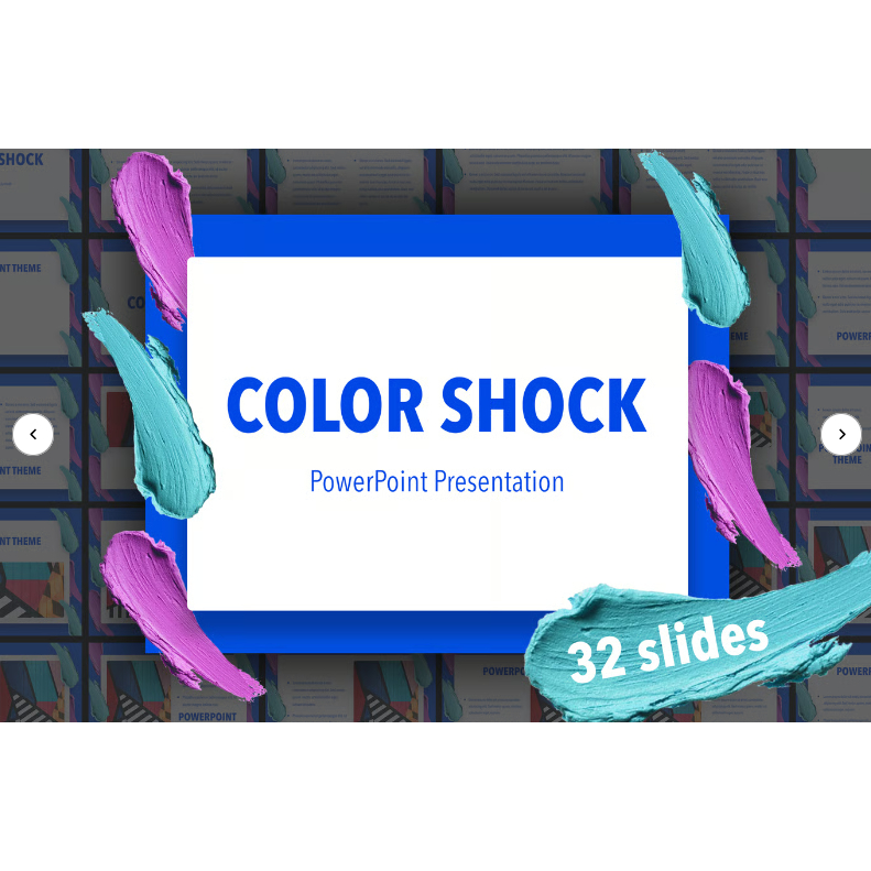 Jual Color Shock PowerPoint Template - PowerPoint | Template | Color ...
