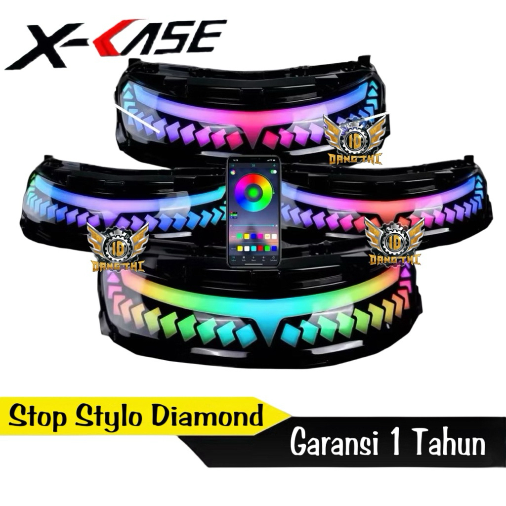 Jual Stoplamp Honda Stylo 160 Diamond Lazy RGB 256 Mode Running 3in1 ...
