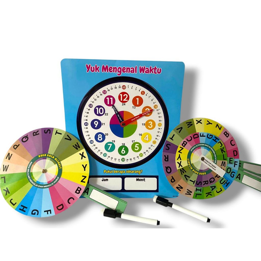 Jual Jam Mainan Anak Mainan Edukasi Mengenal Waktu Belajar Mengenal ...