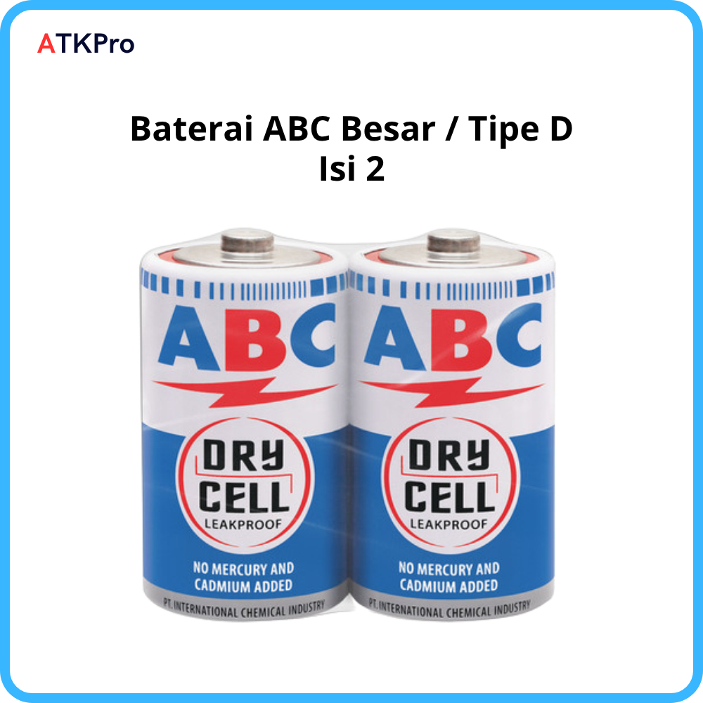 Jual Baterai ABC Besar Isi 2 Baterai ABC Size D R20 Batere ABC Besar ...