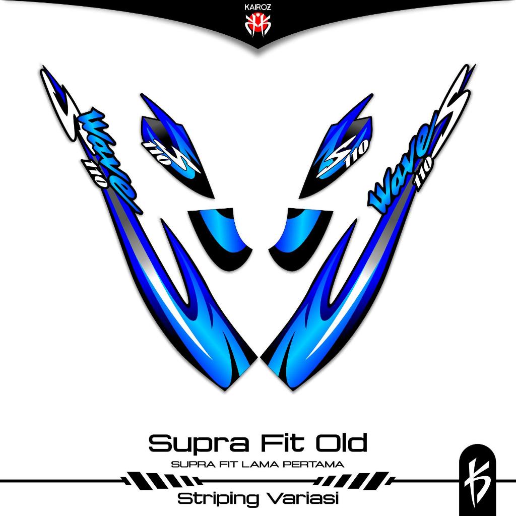 Jual HONDA SUPRA FIT 110 LAMA / OLD STRIPING SKU 18 STIKER STICKER WAVE ...