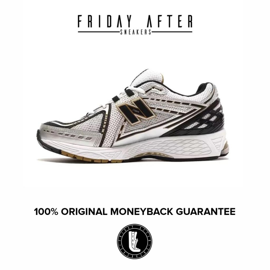 Jual Sepatu Sneakers Pria Wanita New Balance 1906R White Black Gold ...