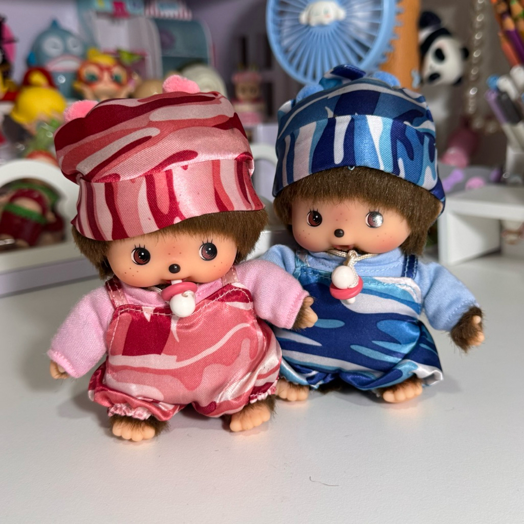 Jual ORIGINAL Sekiguchi Monchhichi Bebichhichi Camo Couple | Shopee ...